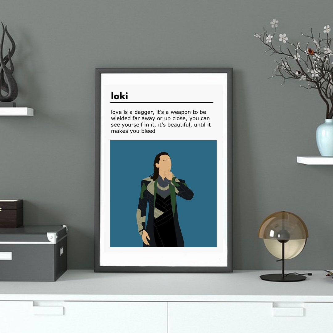 Loki Quote Marvel Poster / Print Room Decor Thor - Etsy