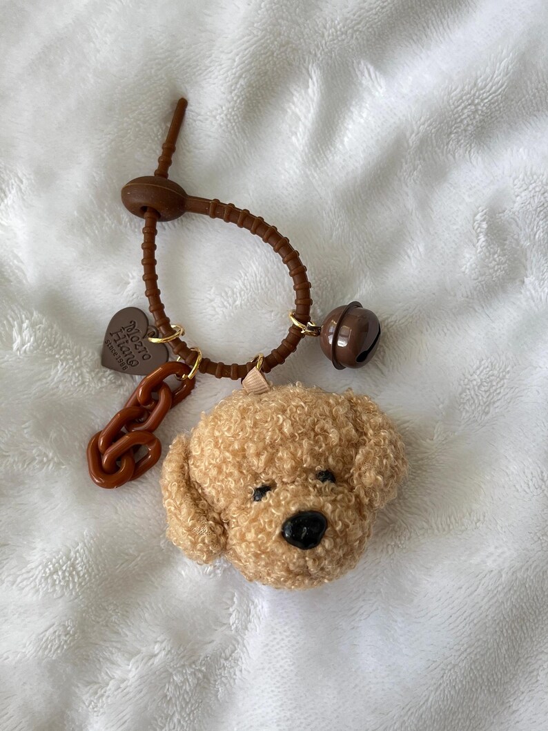 Handmade Poodle Golden Doodle Keychain Bag Charm Phone Charm Light ...
