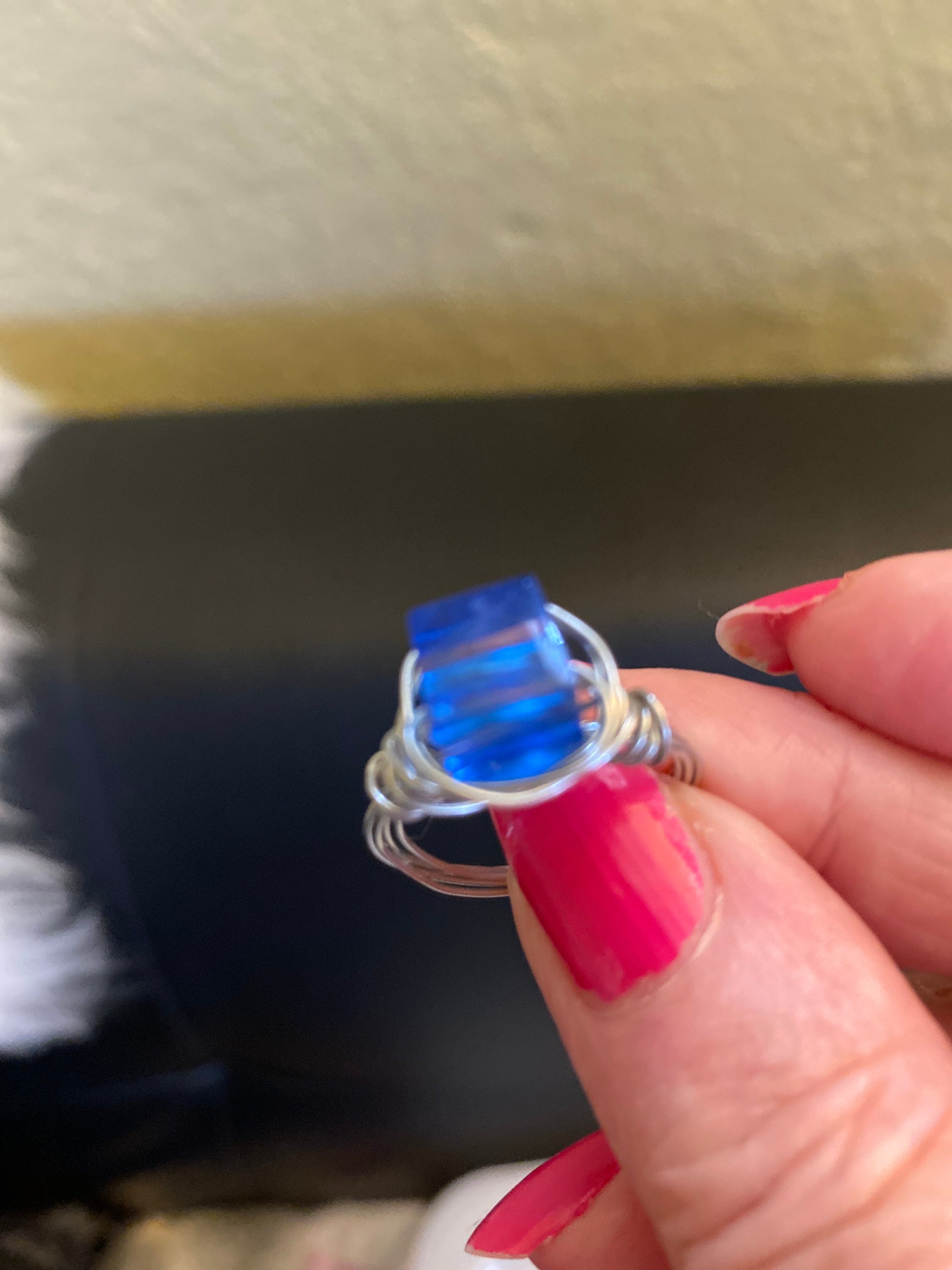 Wunderschöner Saphir Blauer Draht gewickelt Ring - Etsy.de