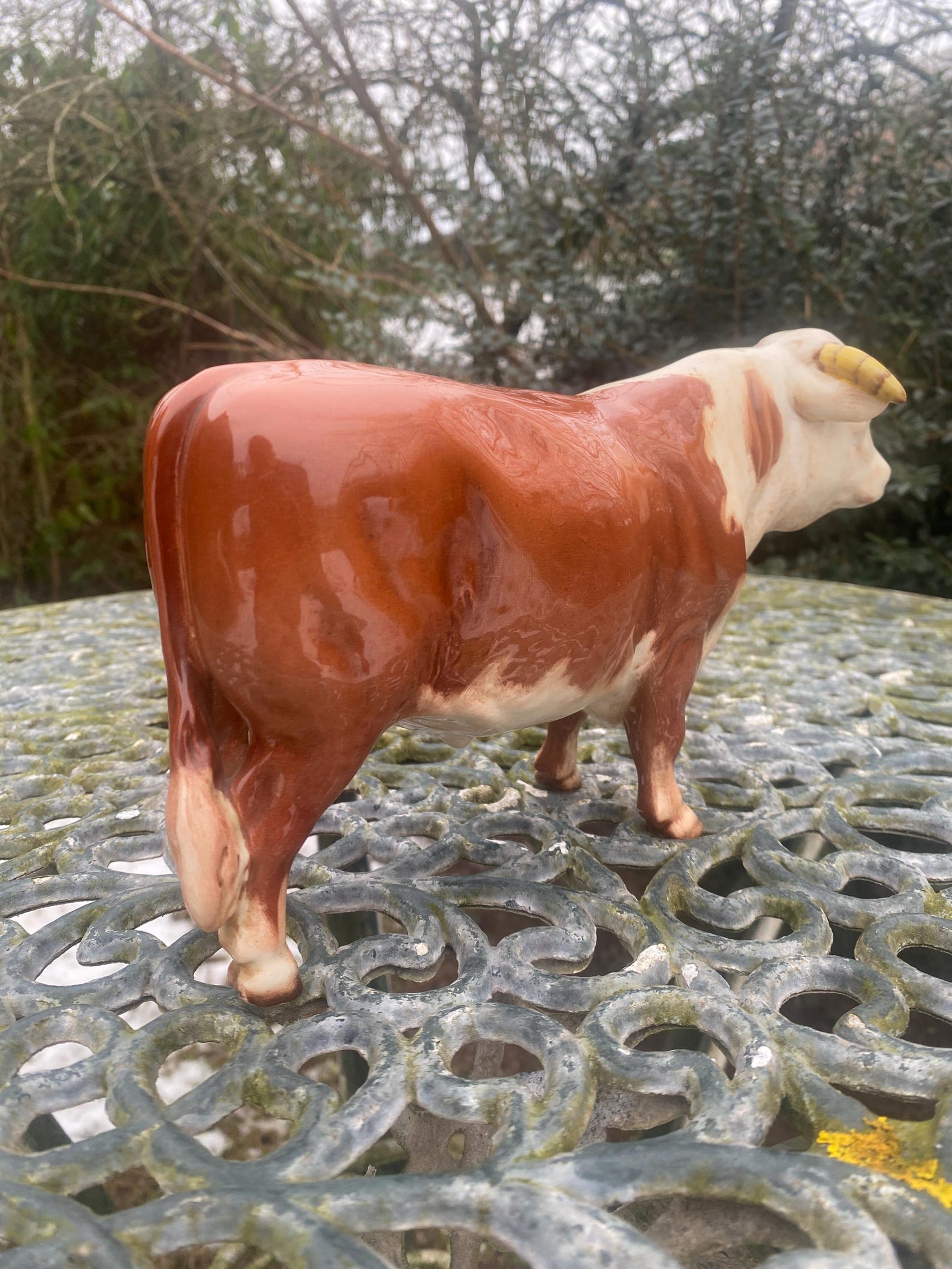 Extremely Rare and Lovely Early Beswick Hereford Bull Model 949 1941 ...