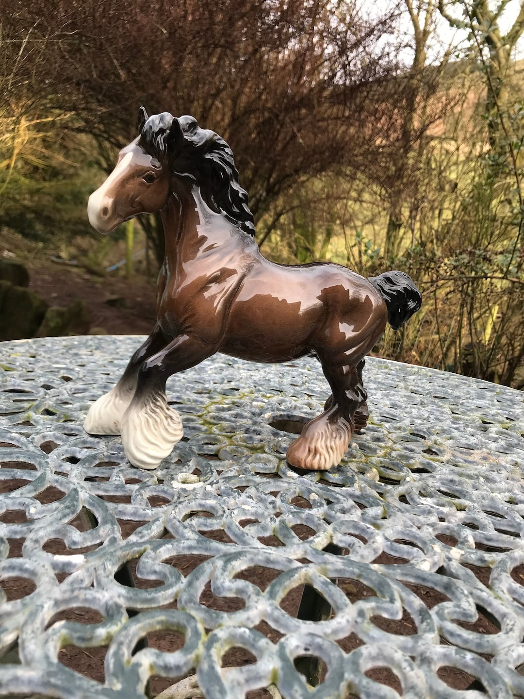 Beswick Cantering Shire Model 975 in Brown Gloss by Arthur Gredington ...
