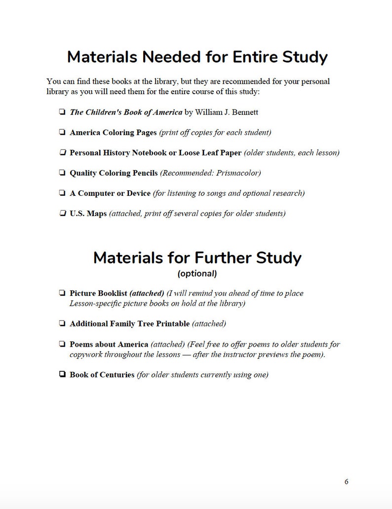 Simple Studies: America - Etsy