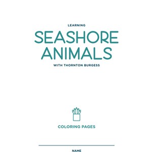 Simple Studies: Learning Seashore Animals With Thornton Burgess - Etsy