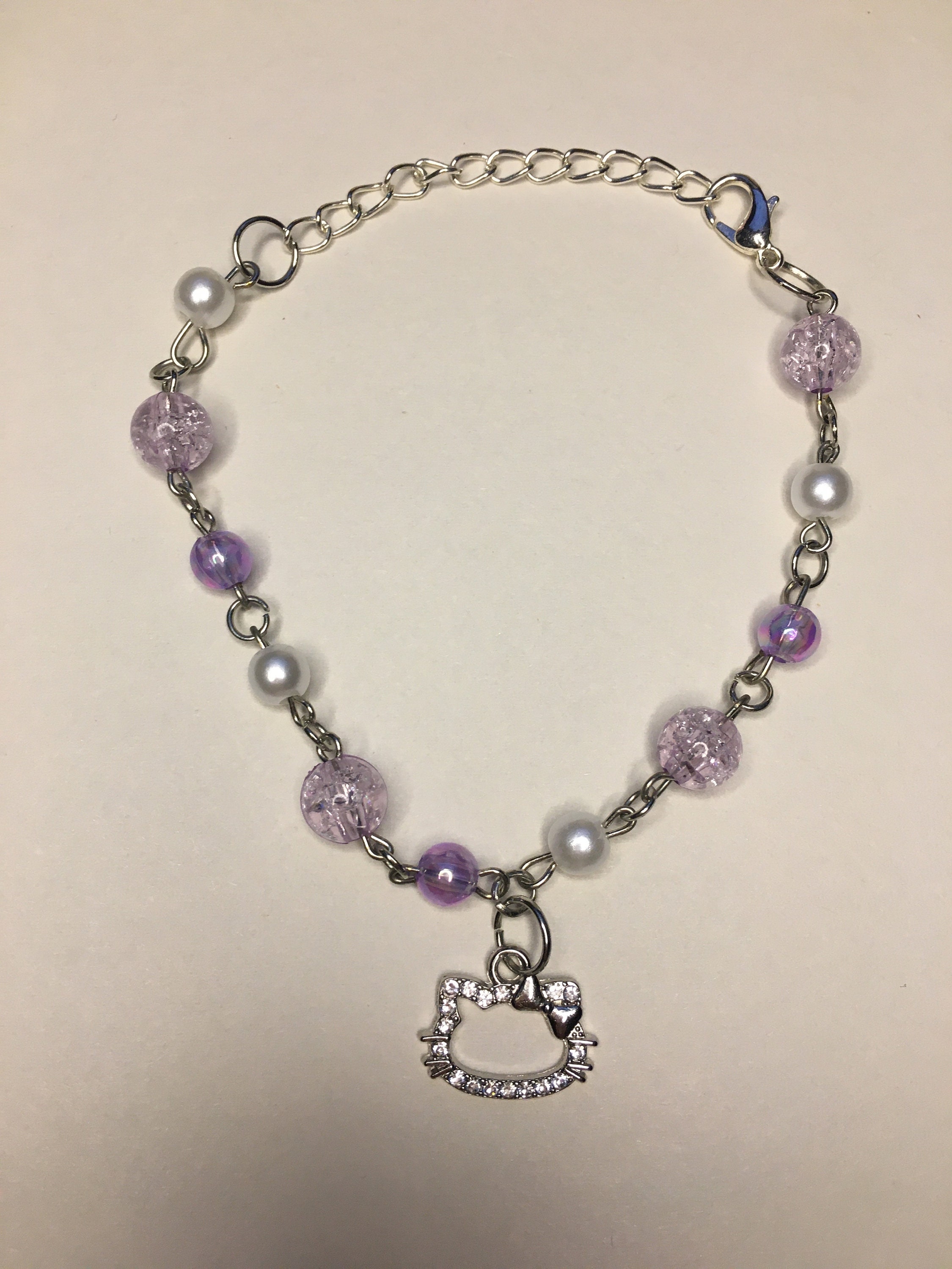 Hello Kitty Inspired Beaded Clutter Bracelets - Etsy