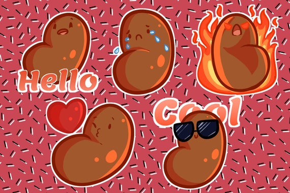 Bean Emotes for Twitch - Etsy