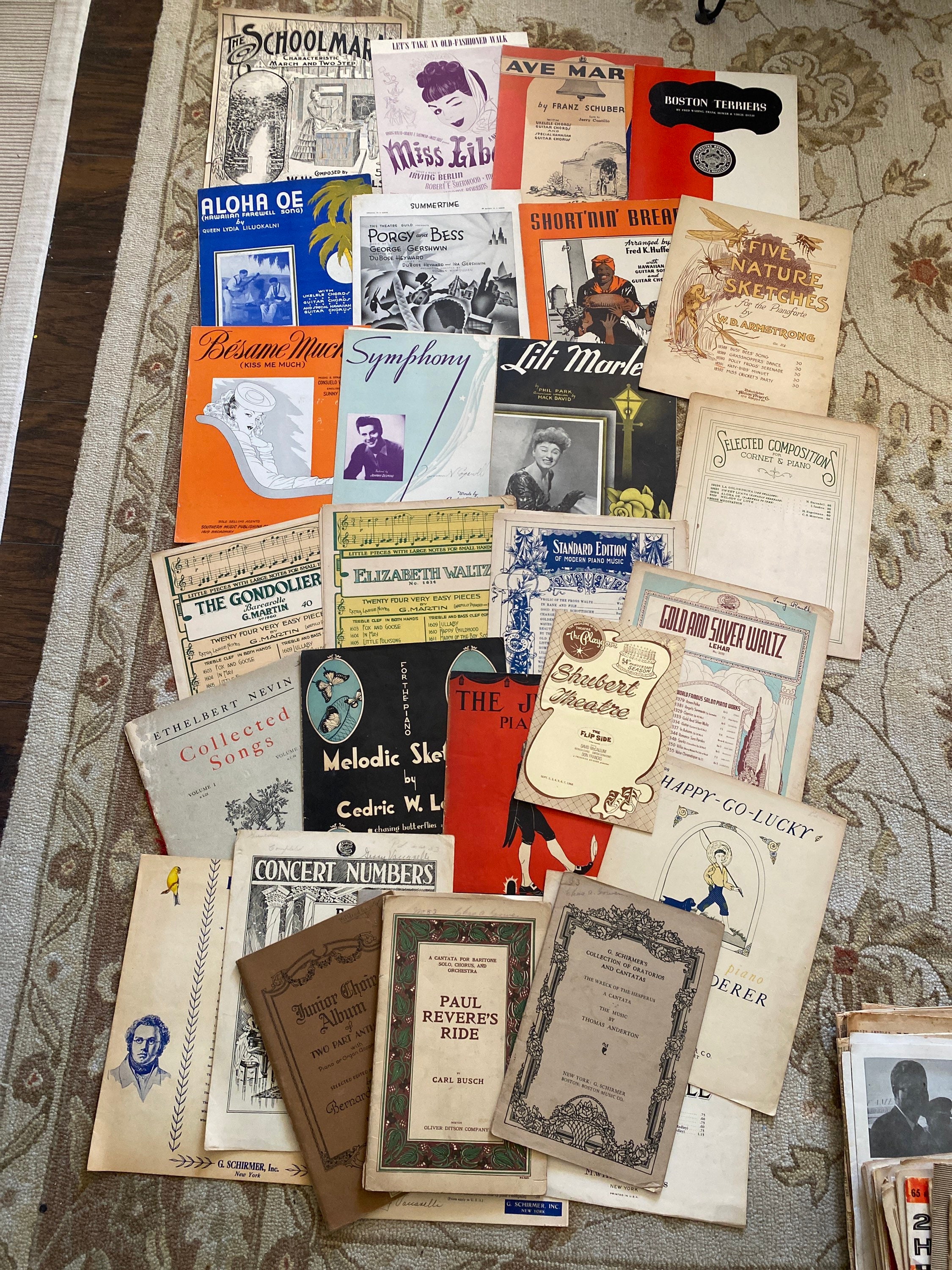 Lot of 55 Early 1900’s Music Sheets - Etsy
