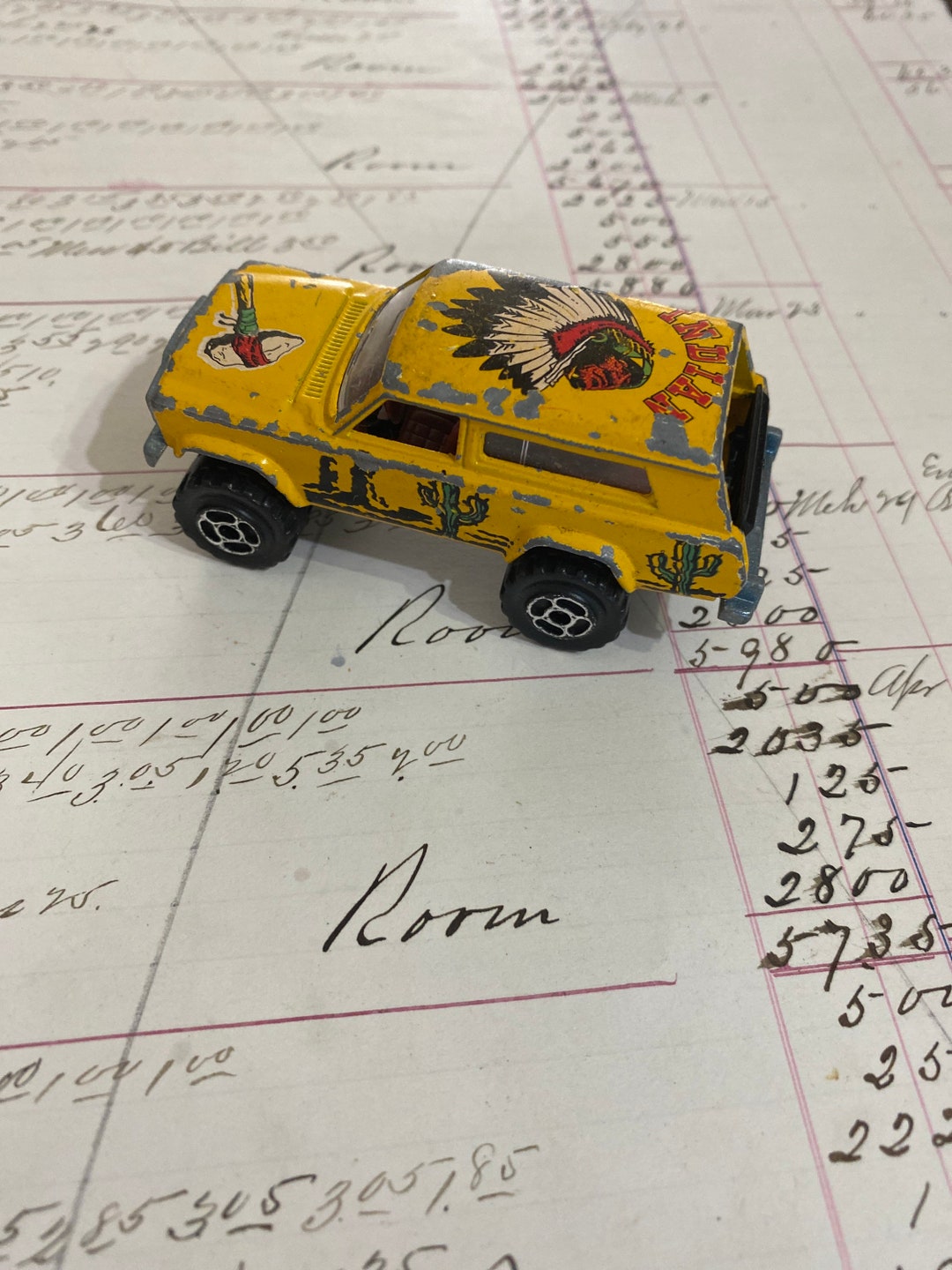 Vintage Majorette Team Indian 4 X 4 Jeep Cherokee 236 1:64 Scale RARE ...