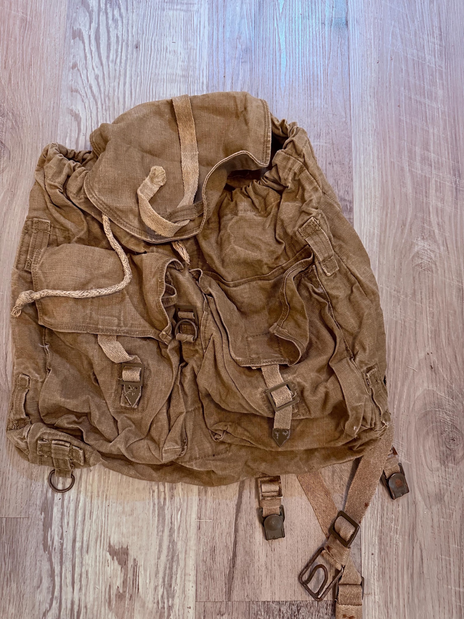 Vintage Czech Army Vintage Rucksack With Y Straps Suspenders M60 Canvas ...