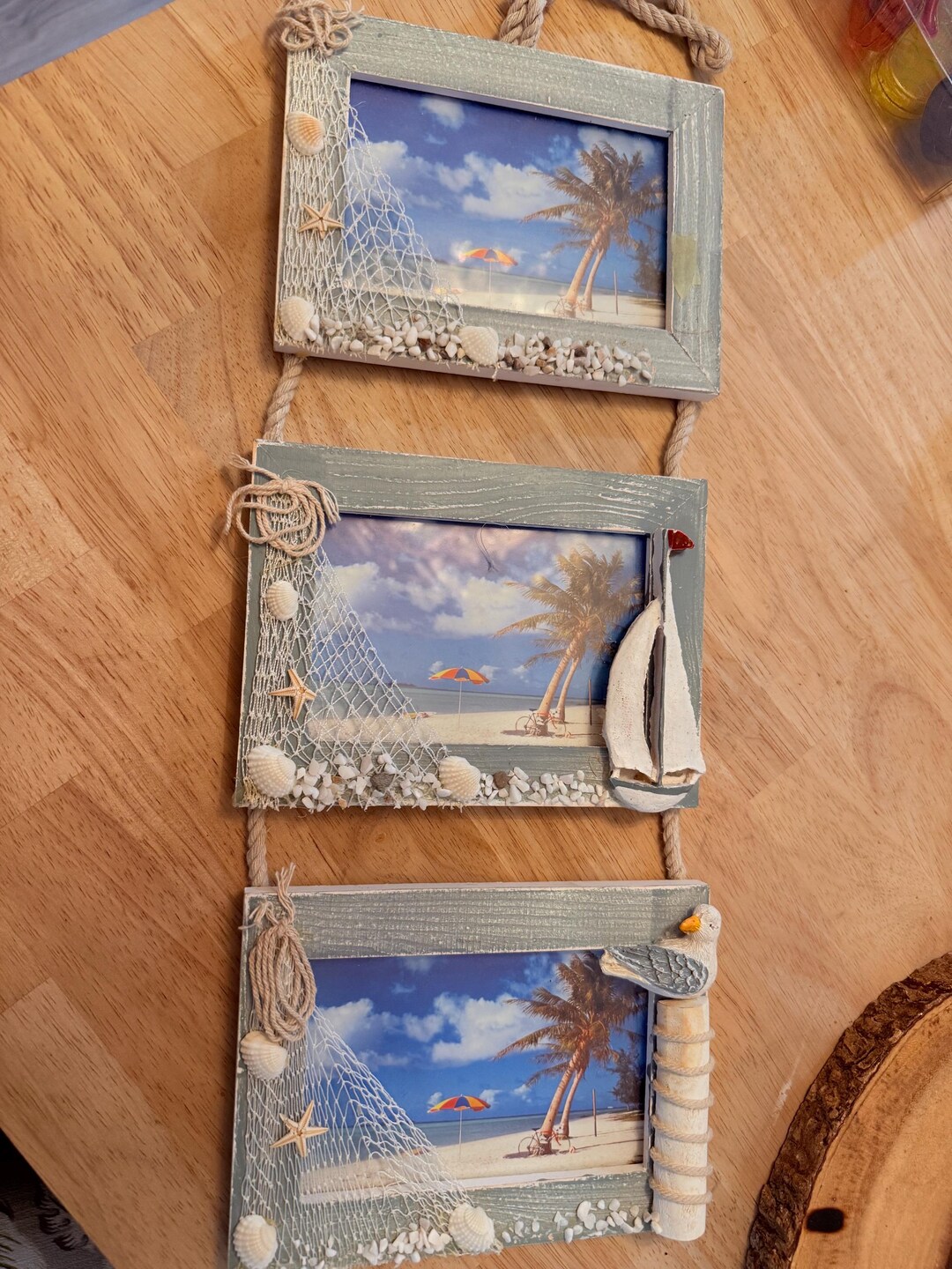 3 Wooden Seaside Frames - Etsy