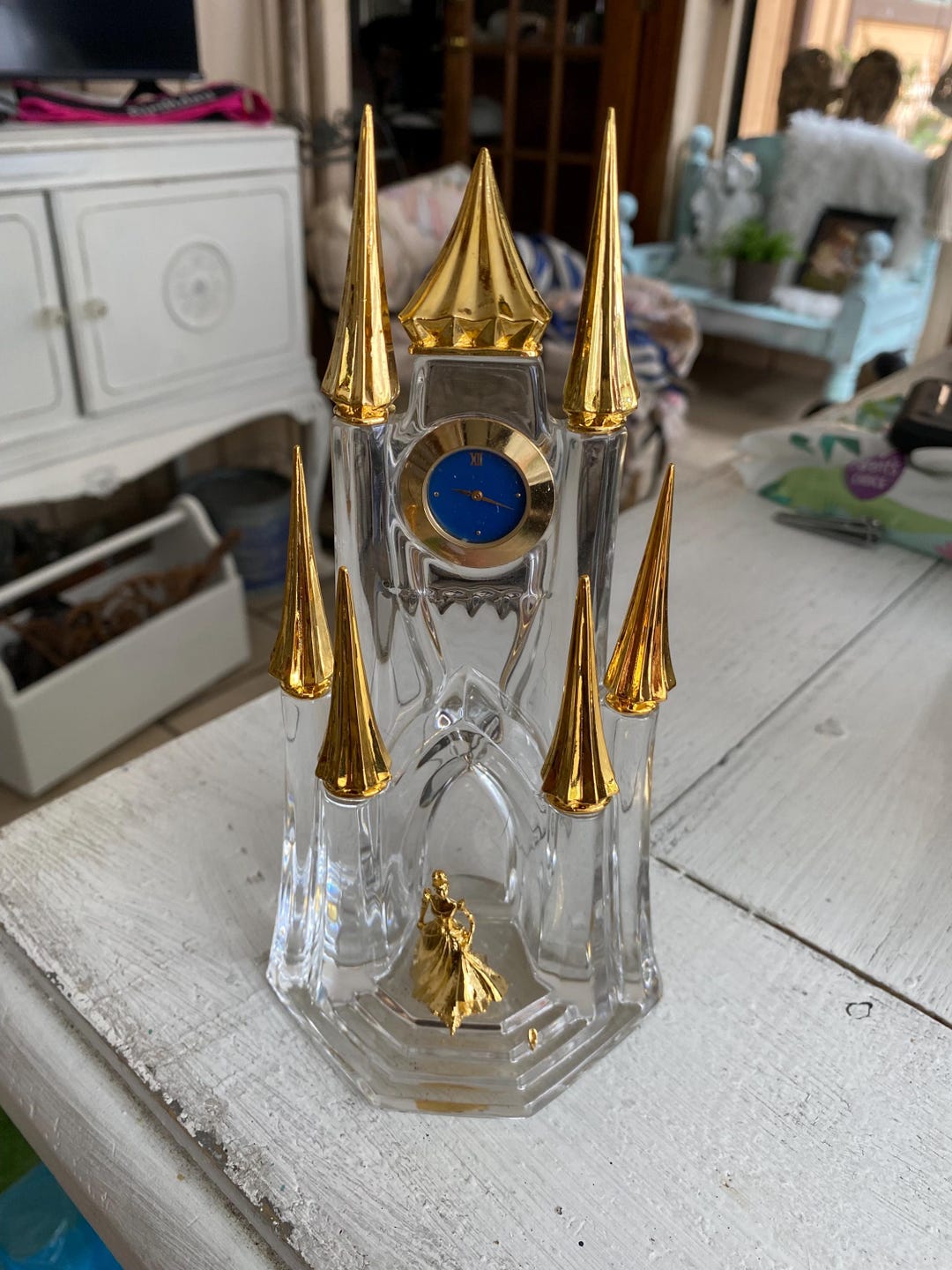 Franklin Mint Cinderella Castle Clock Tower Disney Midnight Enchantment ...