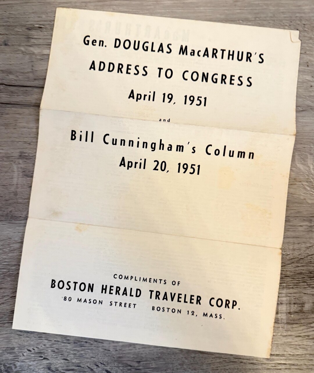 Gen. Douglas Macarthur's Famous "old Soldiers Never Die" Address to ...