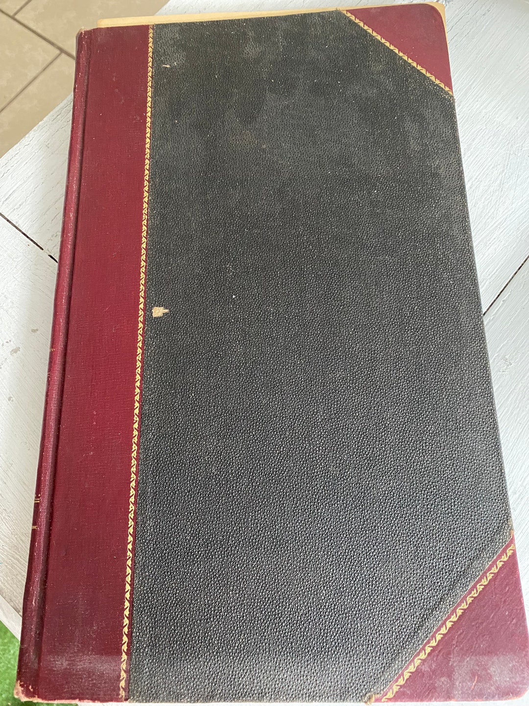 Vintage LEDGER Book Black/red Cover 140 Pages 14 X 8 3/4 - Etsy