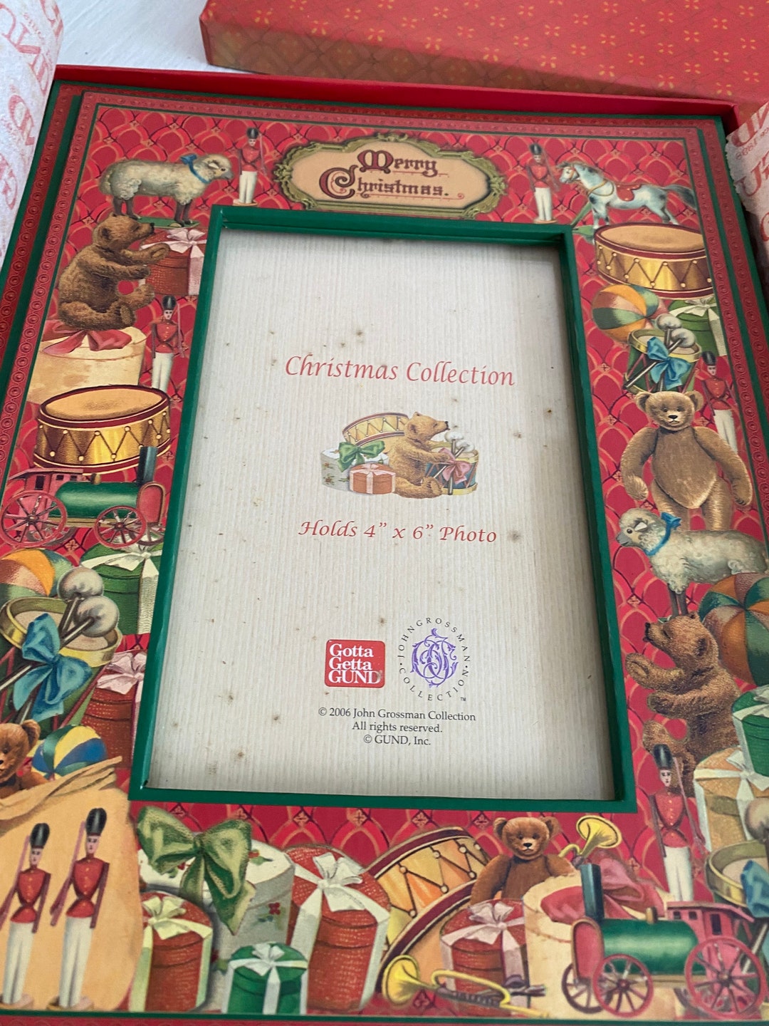 2 Vintage Gund Christmas Frames - Etsy