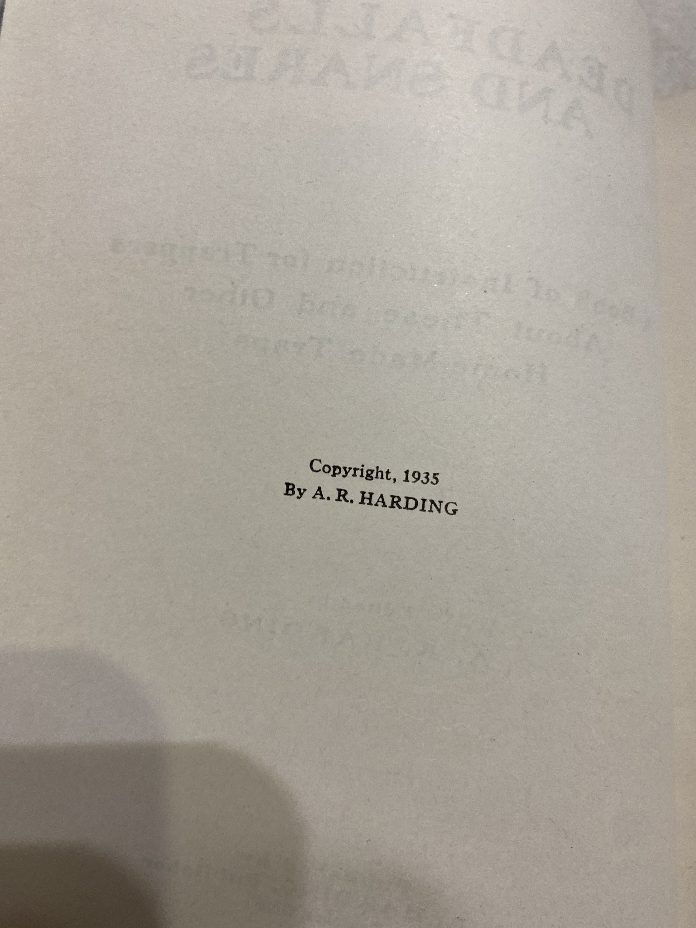 Deadfalls & Snares, A.R. Harding, 1935 Rare Antique Vintage Book ...