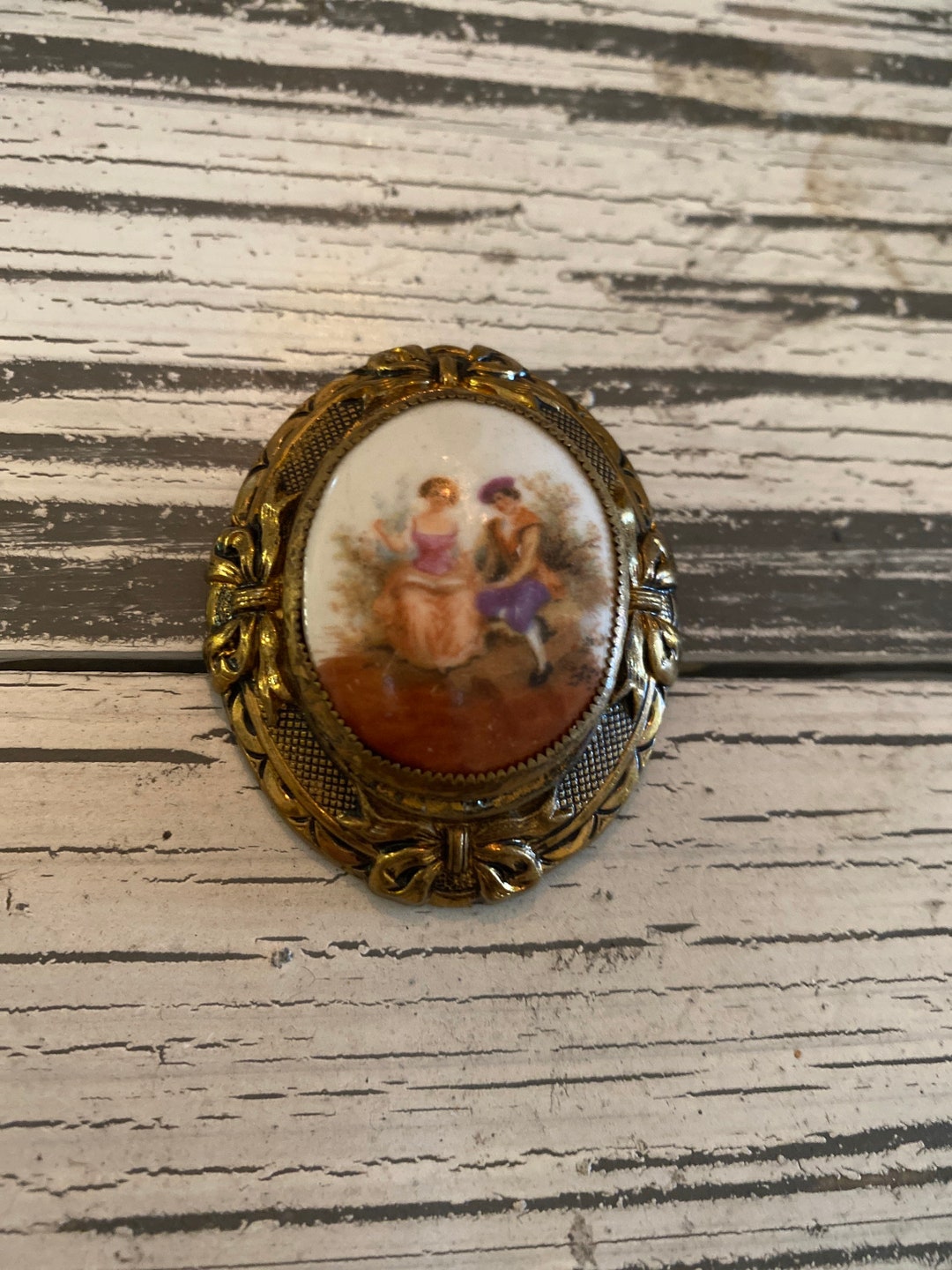 1940s Victorian Pin - Etsy