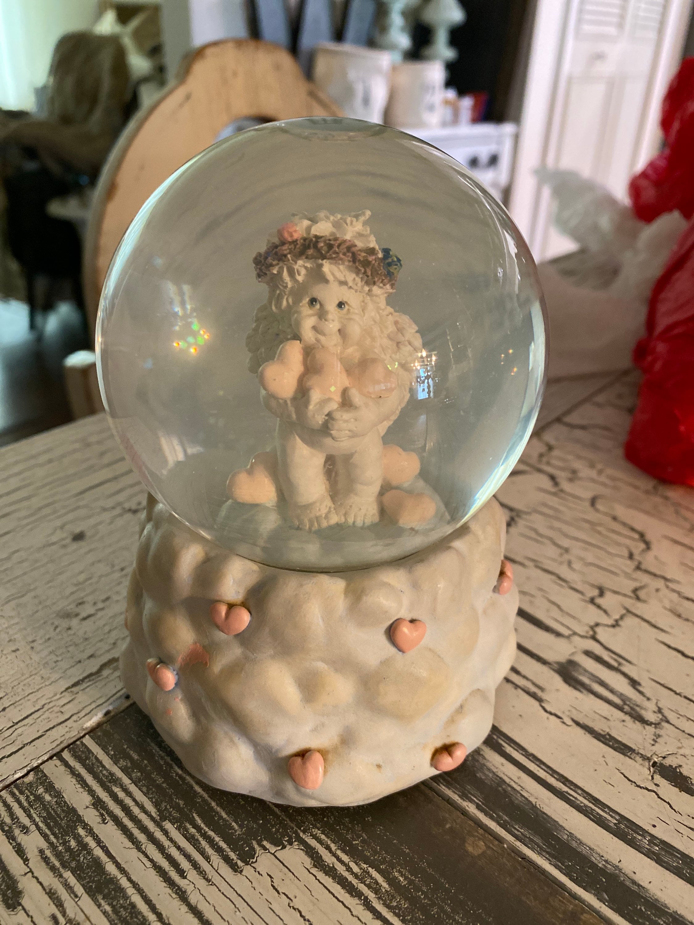Cherub Snow Globe