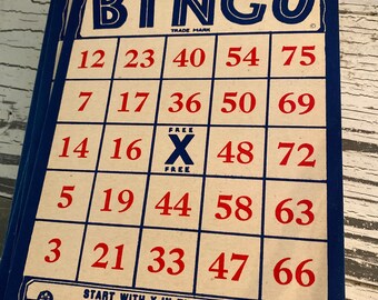Vintage Bingo Cards - Etsy