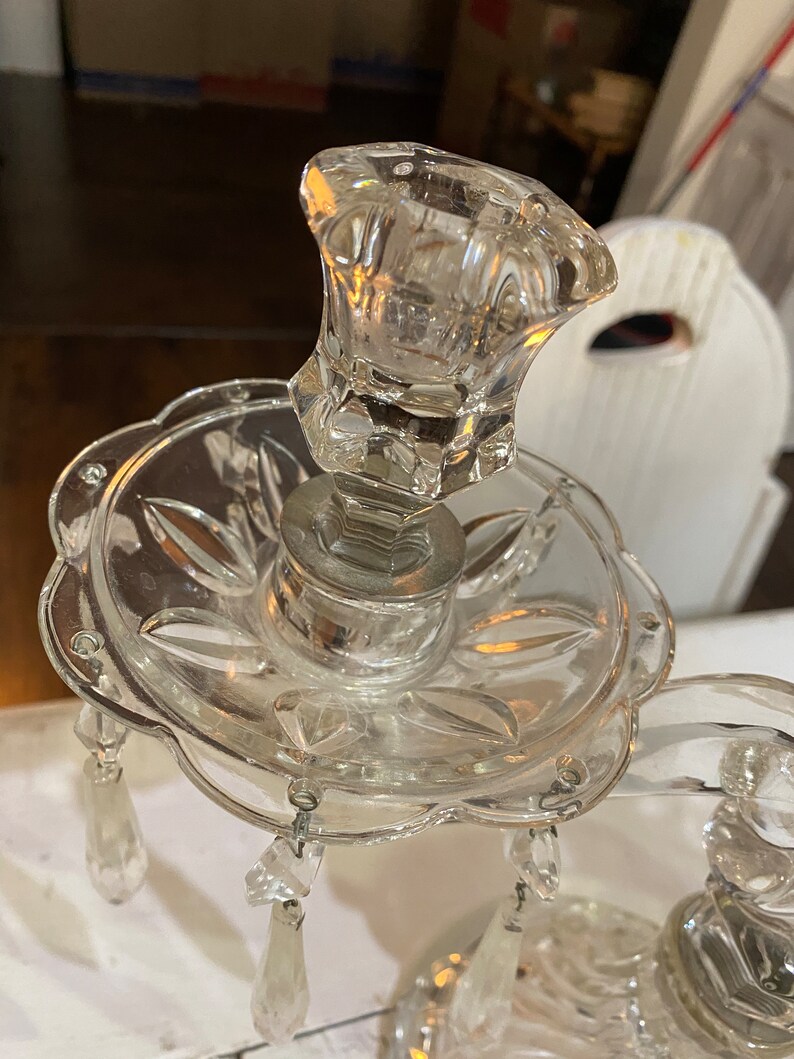 Vintage Double Crystal Candle Opera - Etsy