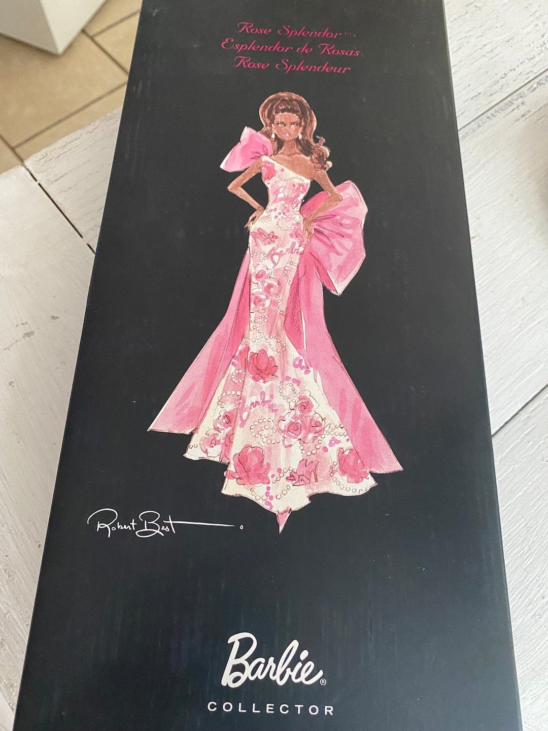 Avon Rose Splendor Barbie Collector Pink Label African American - Etsy