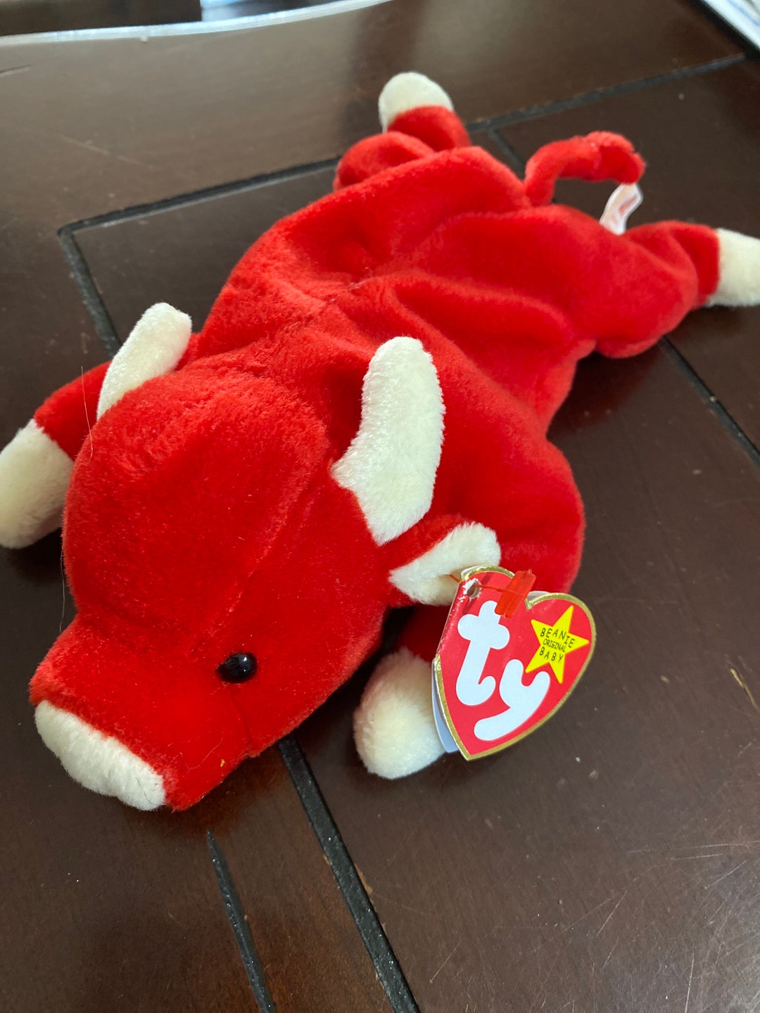 Ty 1993 Beanie Buddy Snort the Bull Plush Toy - 4002 - Etsy