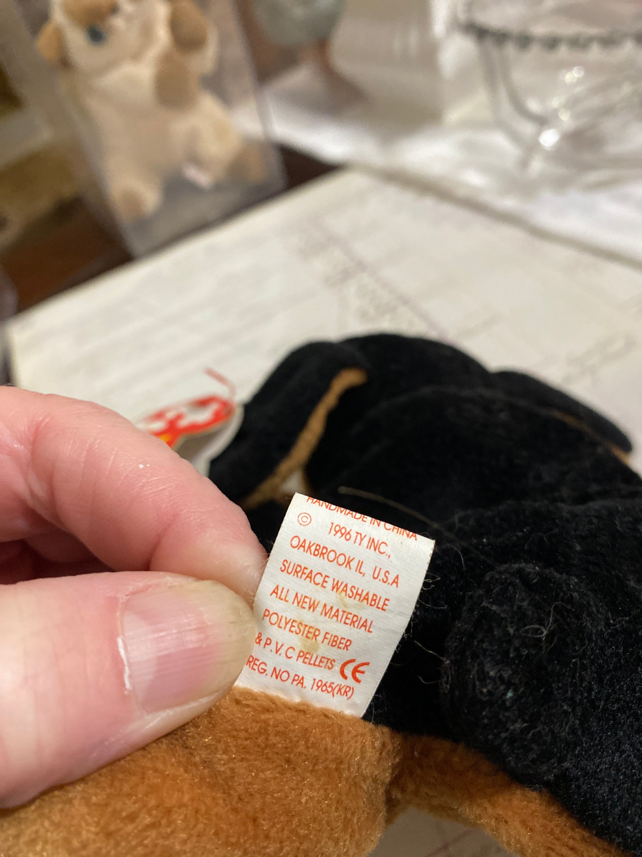 TY Beanie Baby Doby the Doberman 1996 With Tag Errors Retired Rare - Etsy