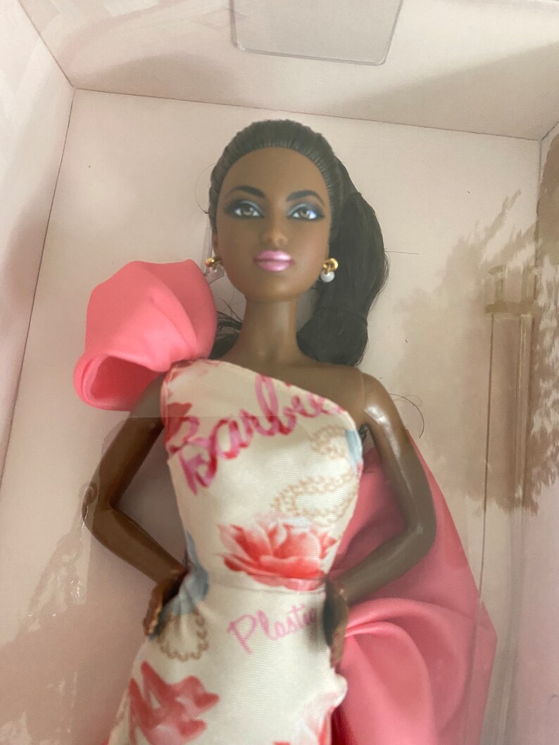 Avon Rose Splendor Barbie Collector Pink Label African American - Etsy