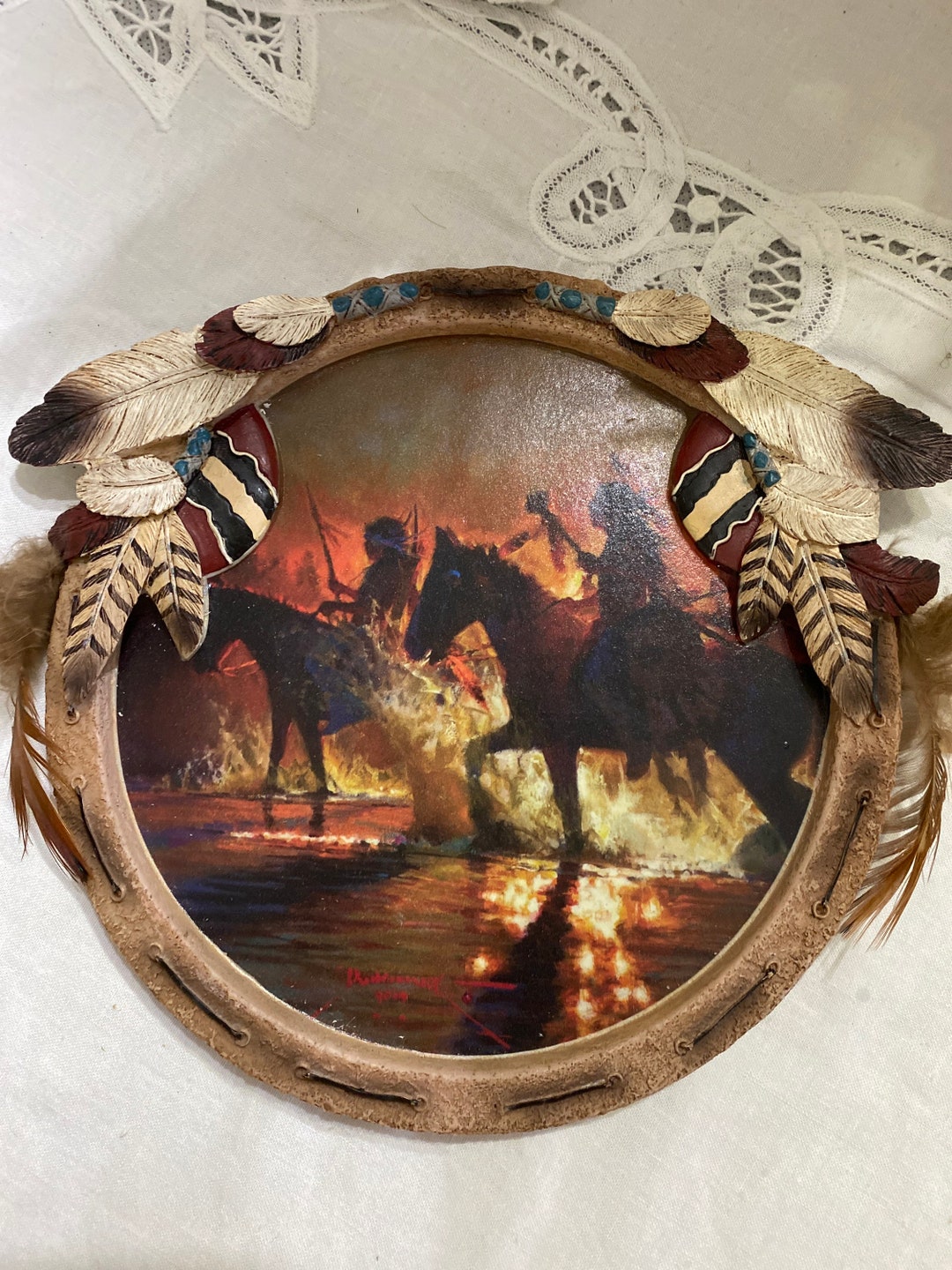 Dan Miedach Indian Collector Plates - Dreamcatcher Wall Decor - Etsy UK