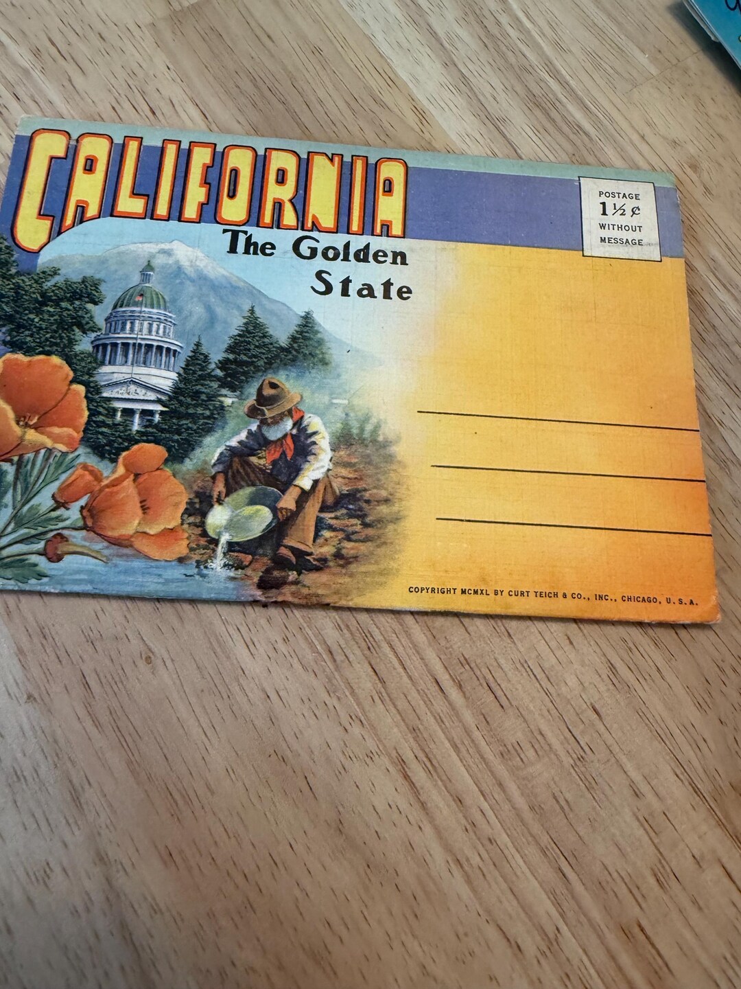 Vintage California Postcard Booklet 1940’s - Etsy