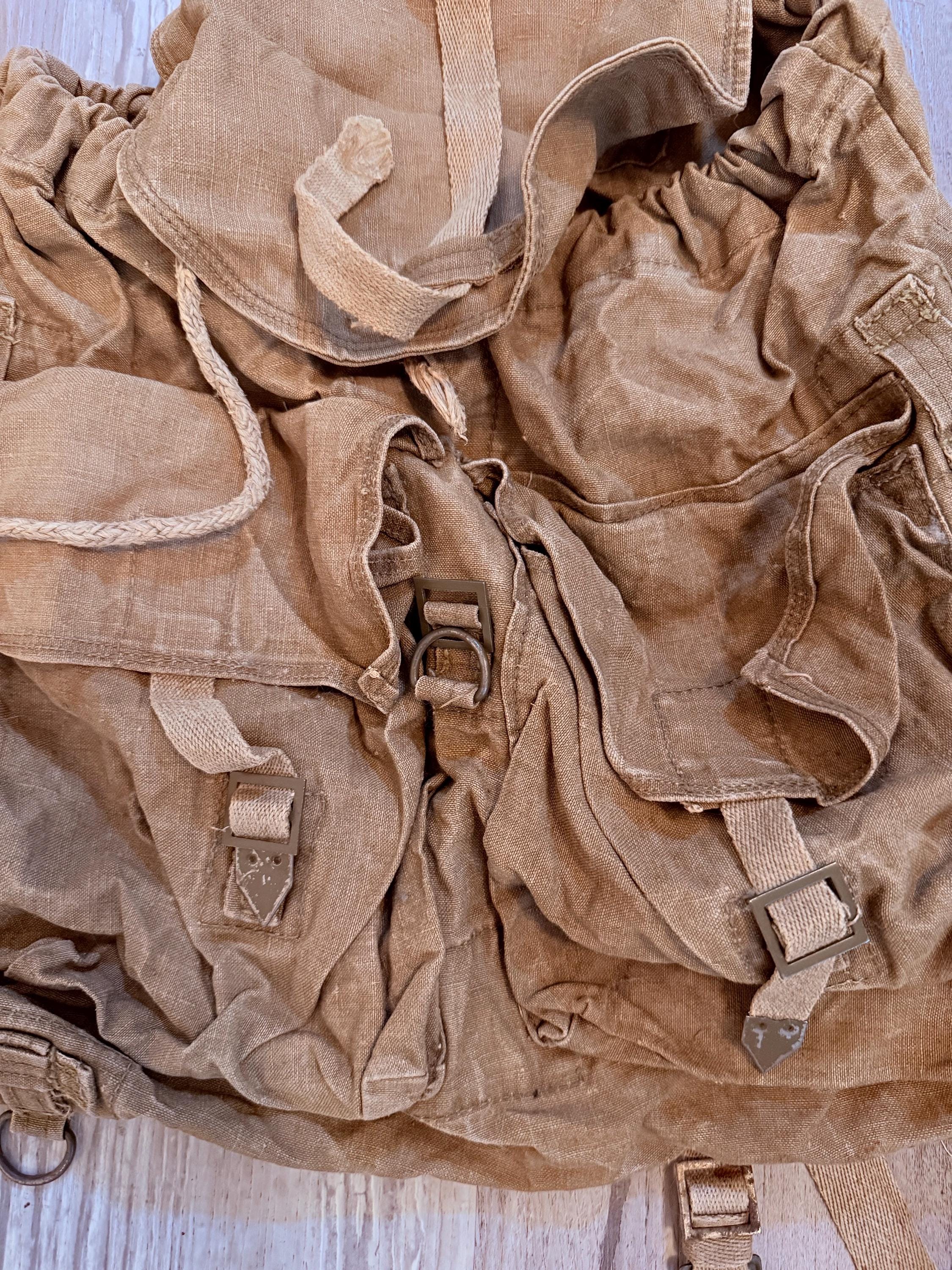 Vintage Czech Army Vintage Rucksack With Y Straps Suspenders M60 Canvas ...