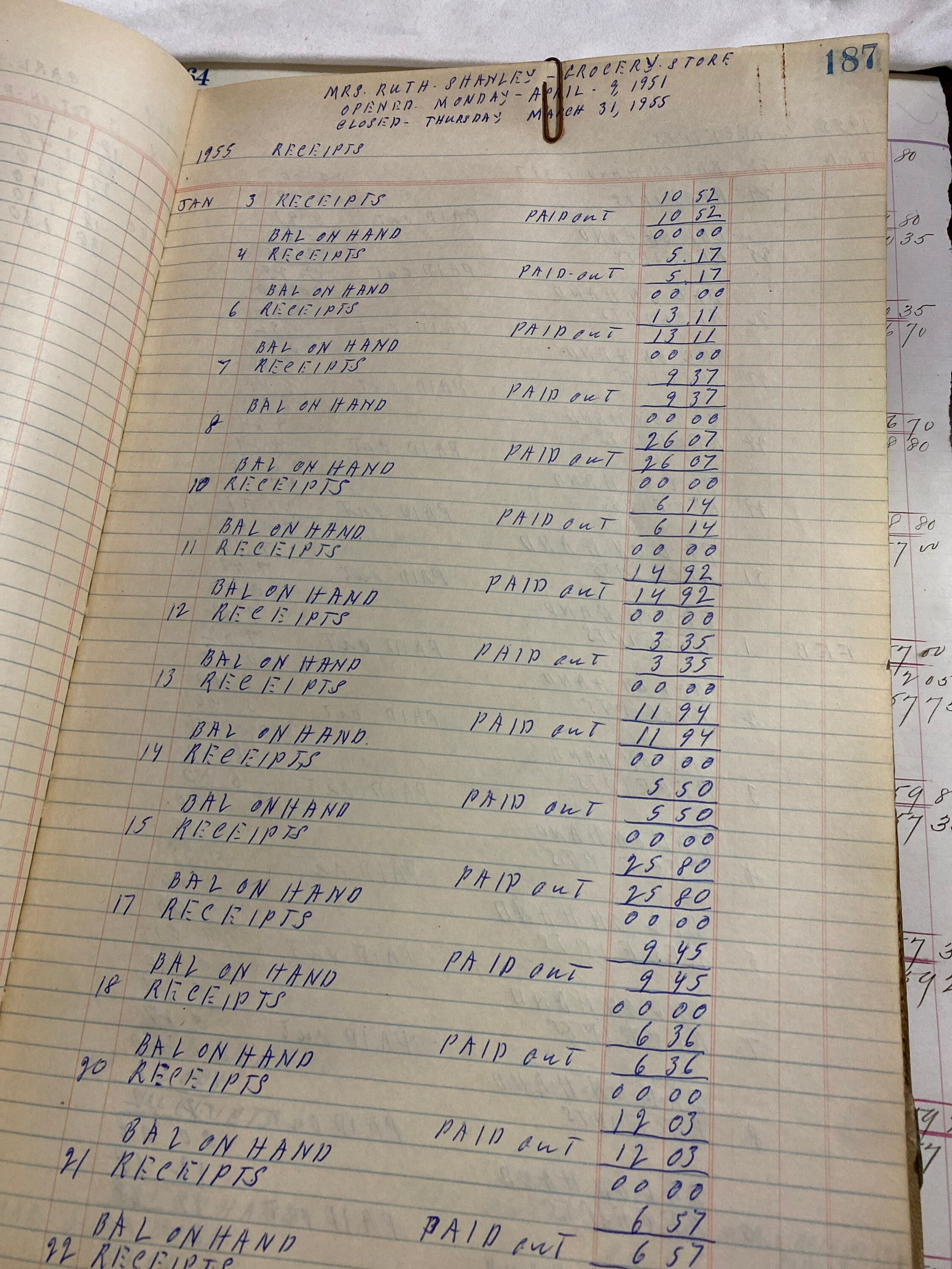 1950’s Old Cash Receipts Book - Etsy