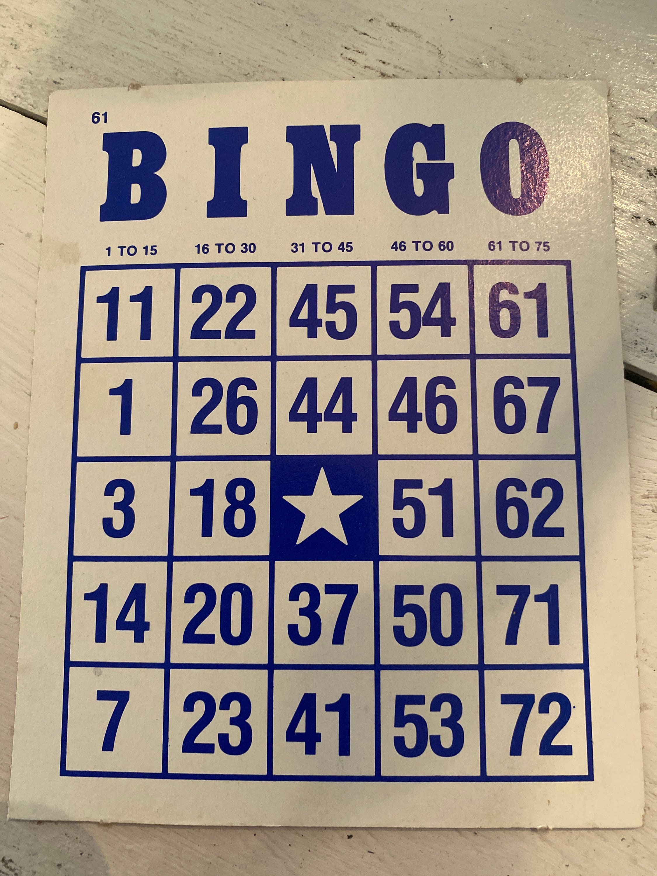 Vintage Bingo Cards - Etsy