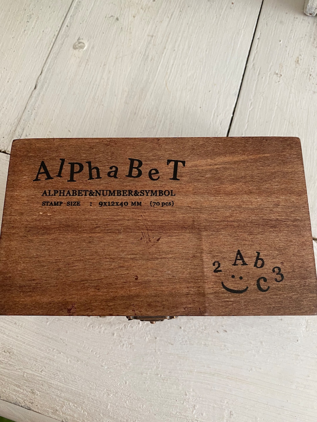 Wooden Rubber Stamp Box - Etsy