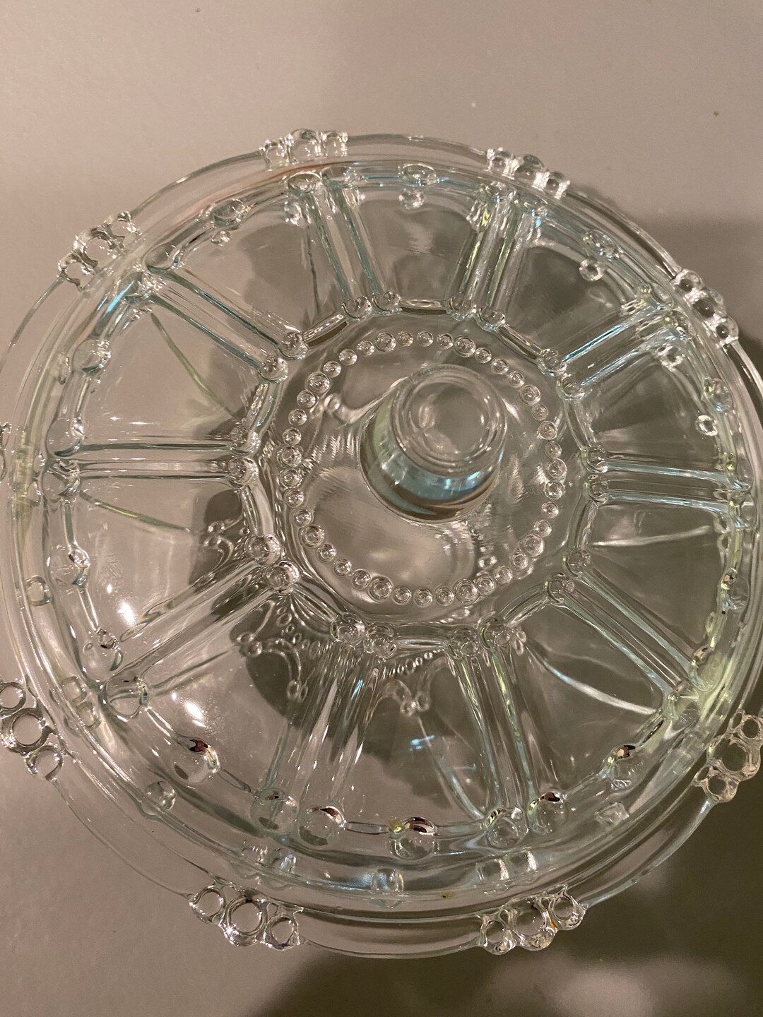 Beautiful Depression Glass Candy Dish - Etsy