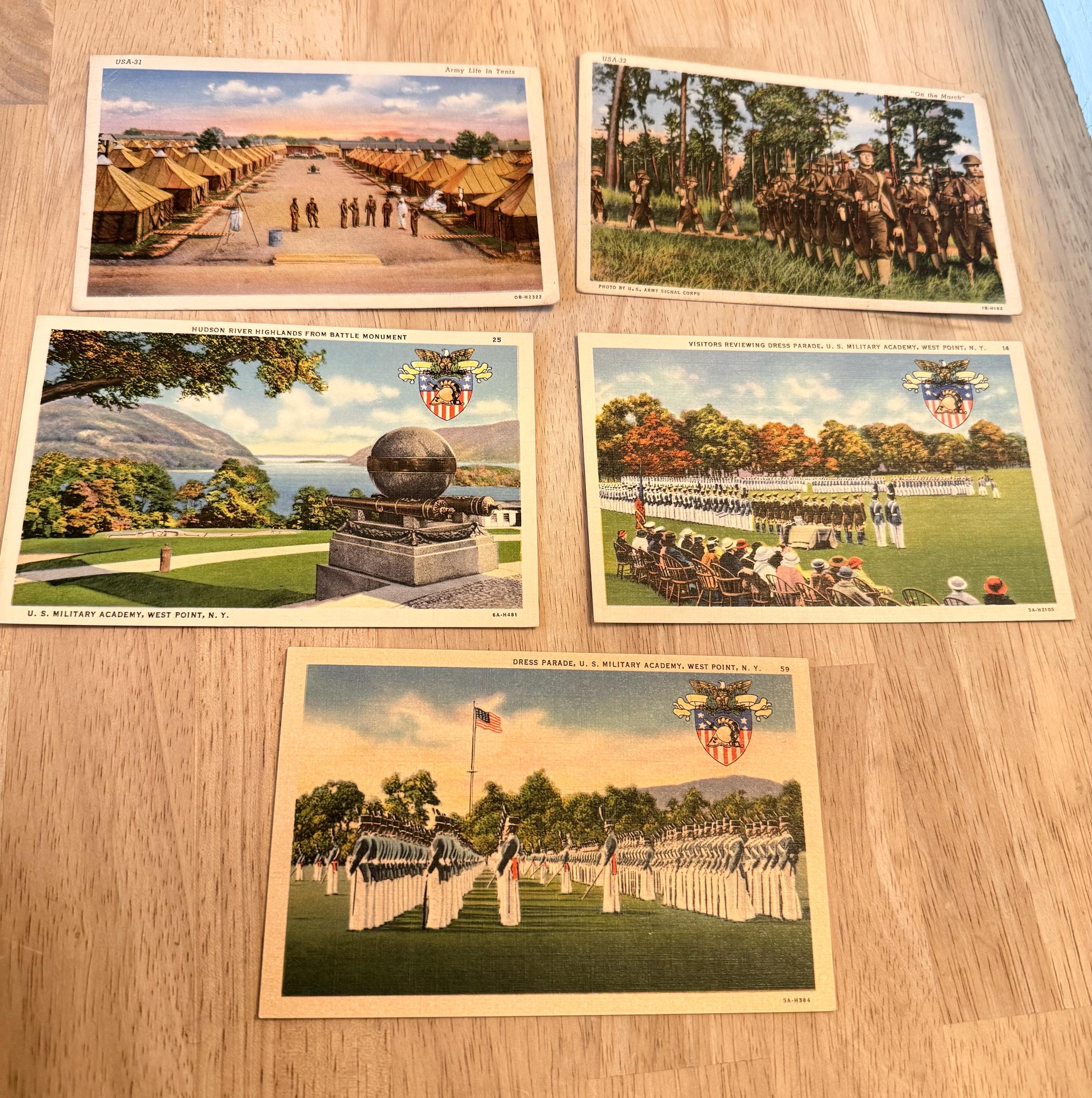5 1930’s 1940’s Military Postcards - Etsy