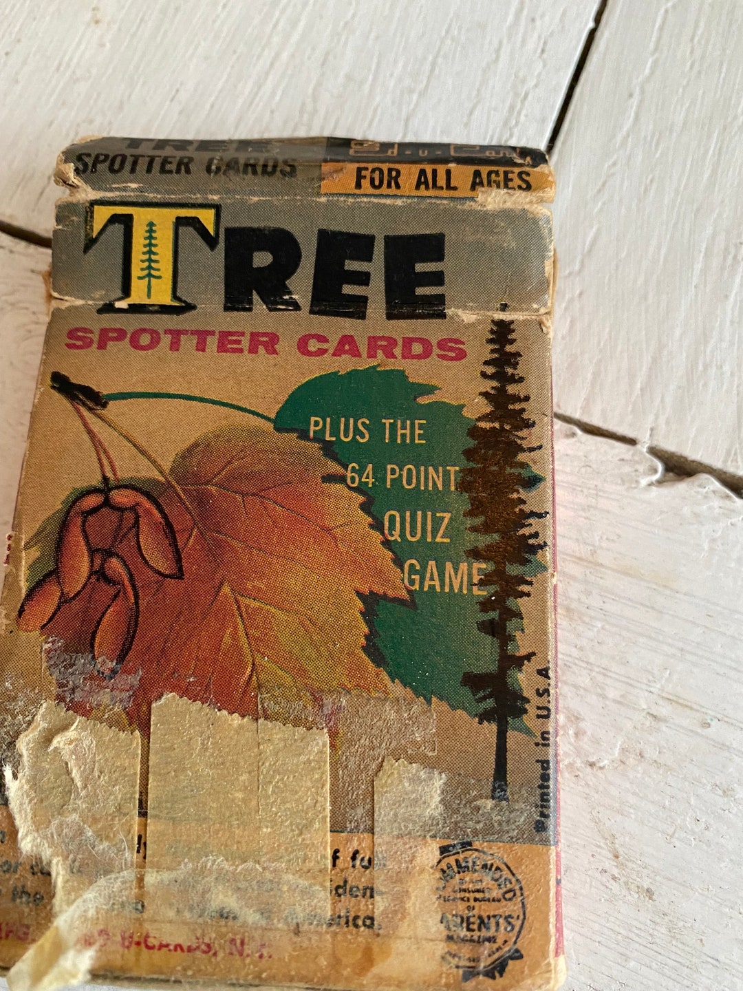 Tree Spotter Vintage Boxed Card Set 36 Quiz Cards Ed.u.cards 1962 - Etsy