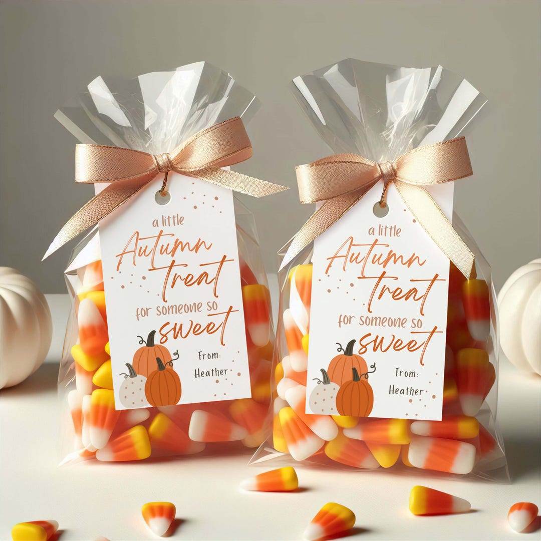 Fall Treat Tags: Autumn Gift Bag Labels (digital Download) - Etsy