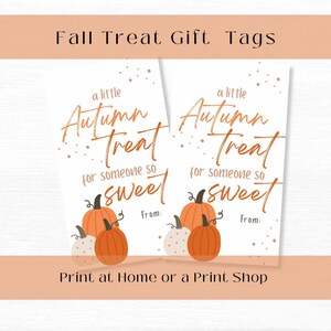 Fall Gift Tags, Fall Treat Bags, Teacher Treat Tags - Etsy