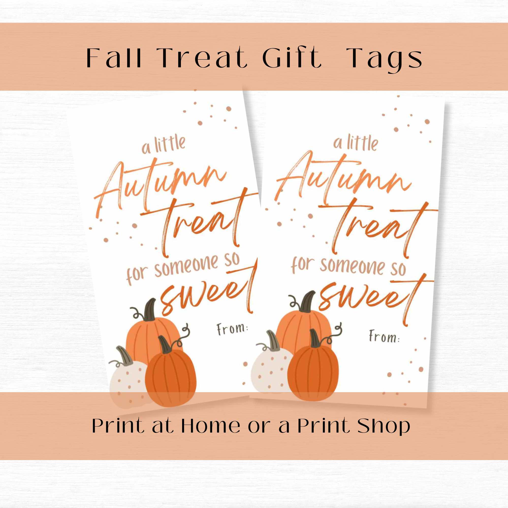 Fall Treat Tags: Autumn Gift Bag Labels (digital Download) - Etsy