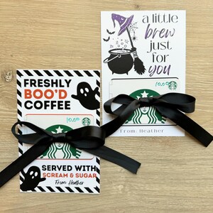 Halloween Teacher Gift Card Holder, Teacher Gifts, Halloween Coffee ...