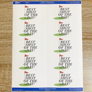 Golf Party Shot Labels, Bachelor Party Favors - Etsy