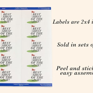 Golf Party Shot Labels, Bachelor Party Favors - Etsy