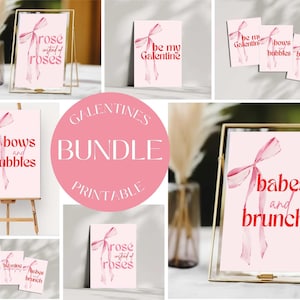 Galentines Brunch Printables, Printable Mimosa Sign, Bar Sign ...