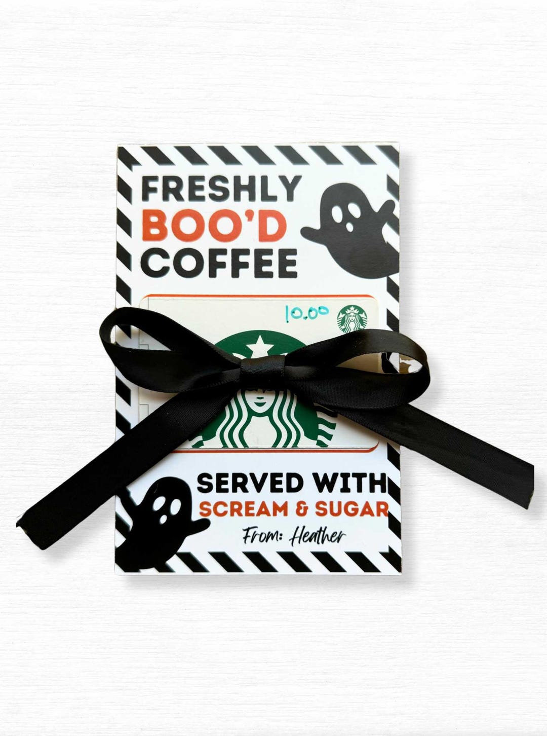 Halloween Teacher Gift Card Holder, Teacher Gifts, Halloween Coffee ...