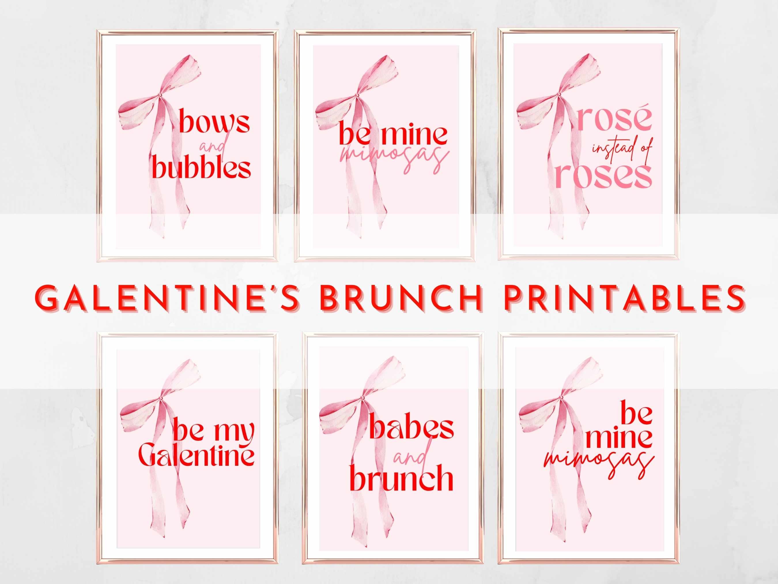 Galentines Brunch Printables, Printable Mimosa Sign, Bar Sign ...