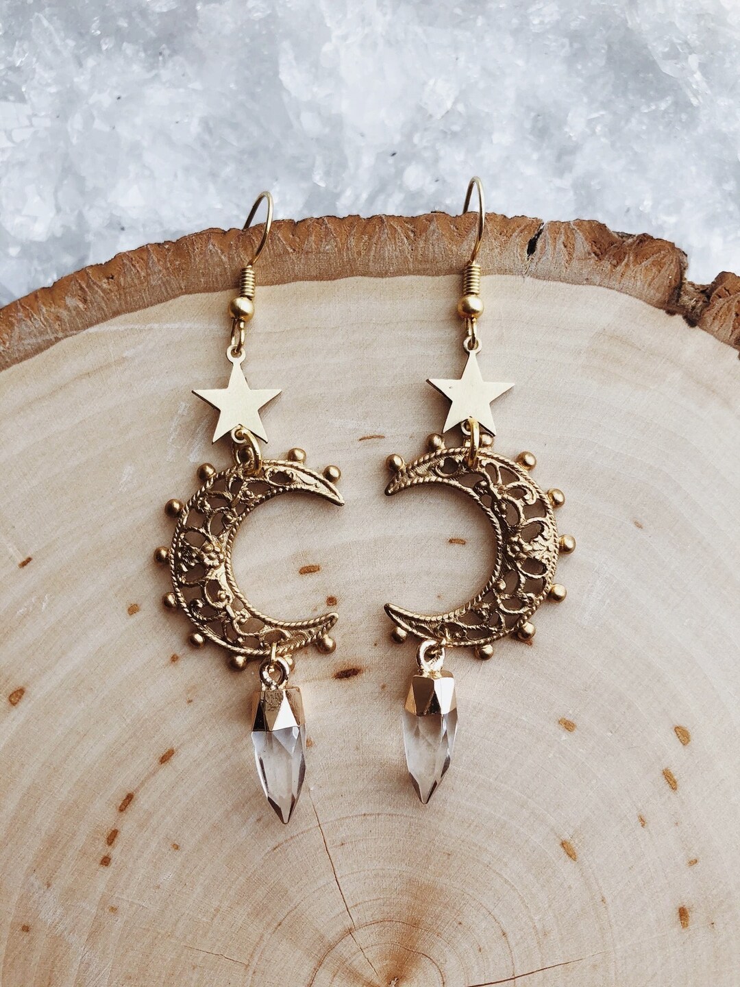 Twilight Frolic Filigree Moon Quartz Spike Star Moon Magical Goddess ...