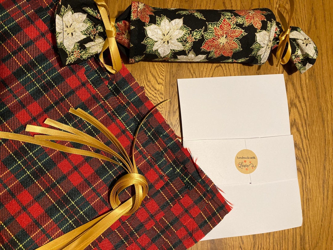 DIY Tube Christmas Crackers Kit, Sew Your Own Eco Friendly Fabric ...