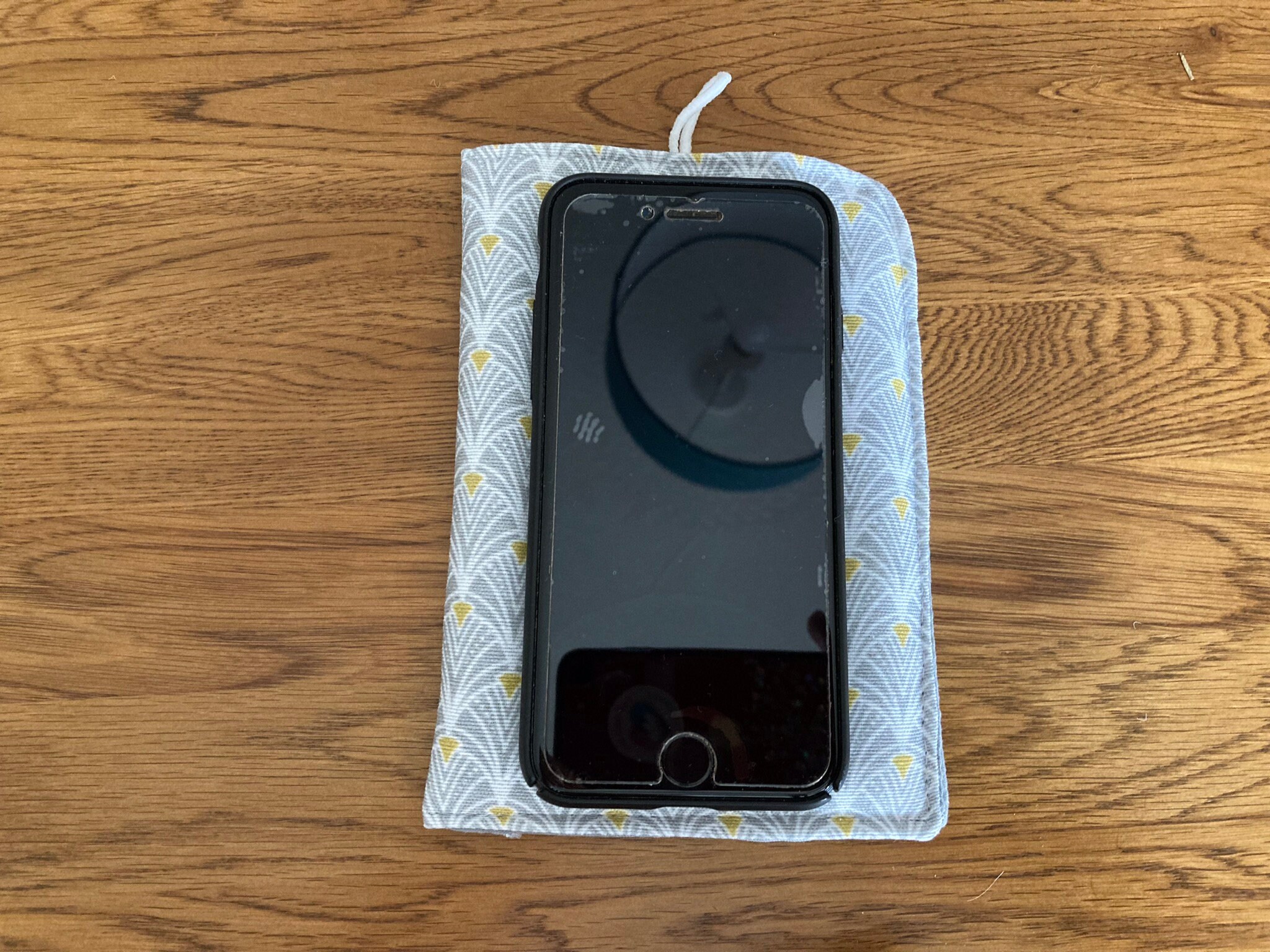 Art Deco Fan Padded Fabric Mobile Phone Case. Blue or Grey - Etsy UK