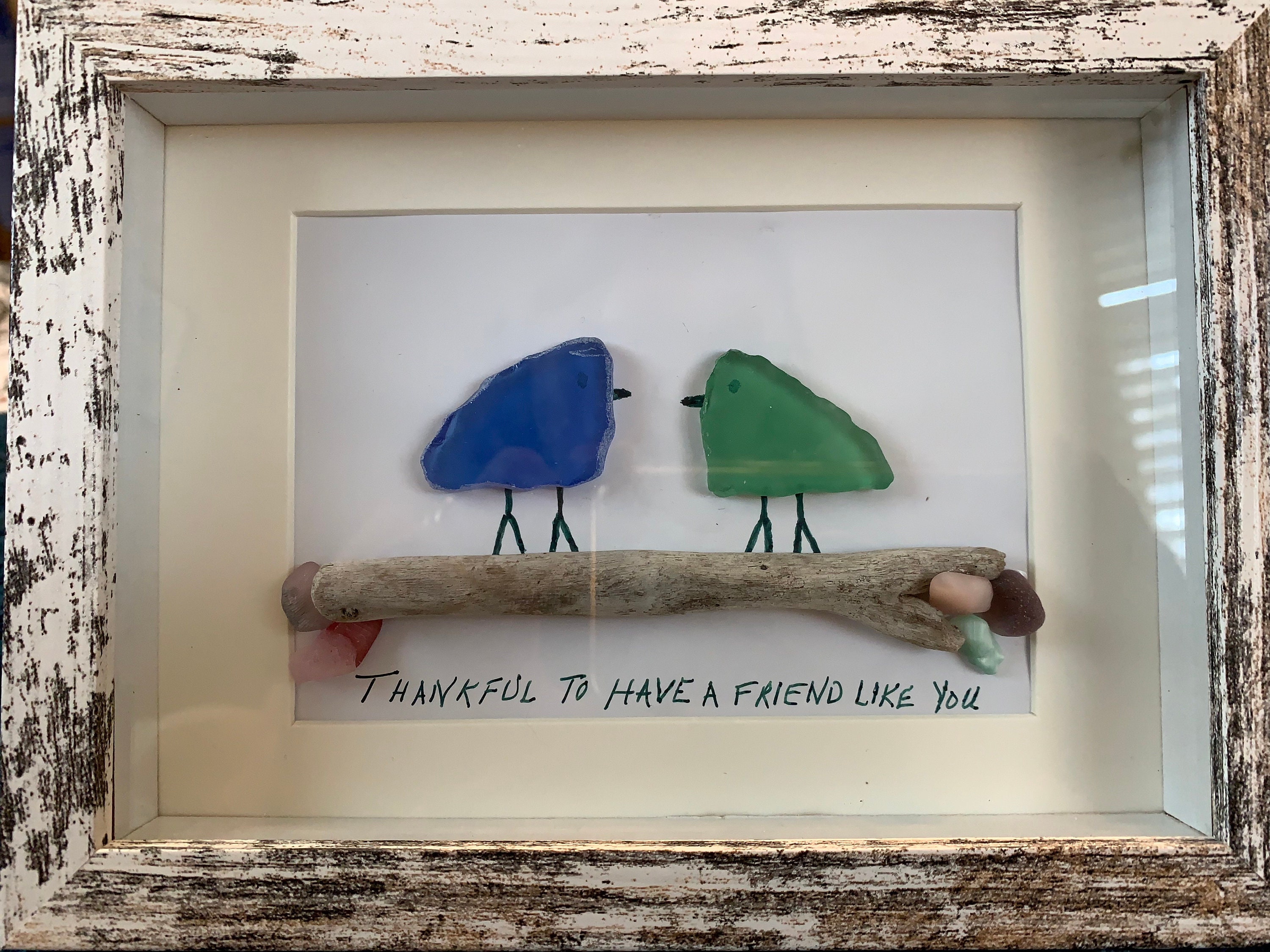 Sea Glass Shadowbox Decor - Etsy