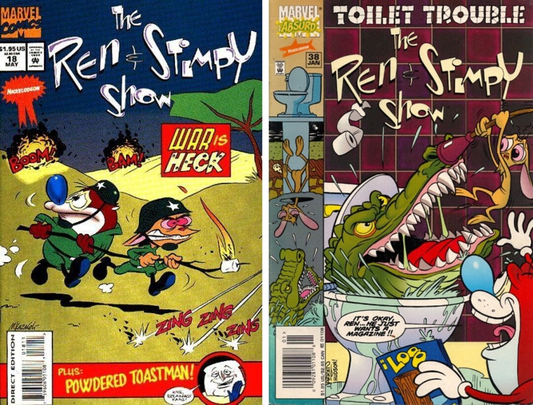 Ren & Stimpy Digital Comics on CD Collection. - Etsy Ireland
