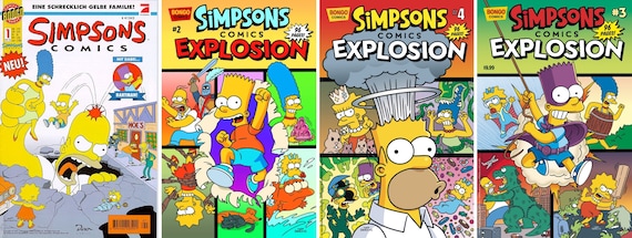 The Simpsons and Futurama Digital Comics on DVD Collection. | Etsy